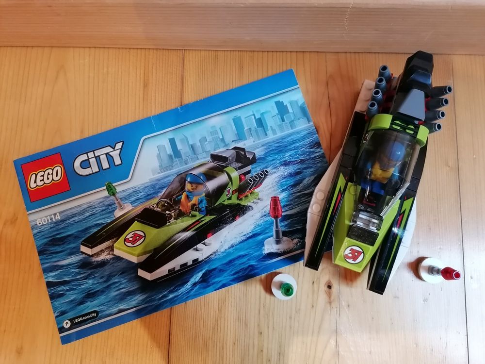 LEGO City 60114 / Rennboot (Gebraucht) in Uetendorf für CHF 7 – mit ...