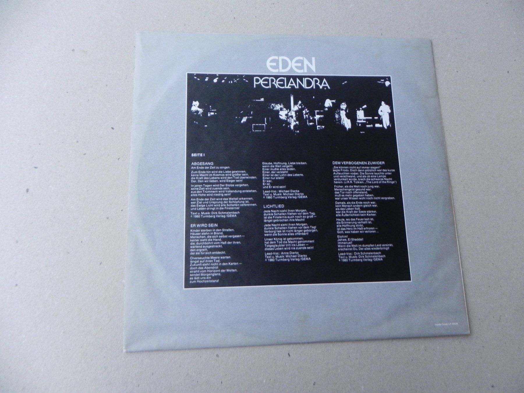 LP Deutschland Krautrock Prog. Folk Rock Band Eden 1980 (Gebraucht) in ...