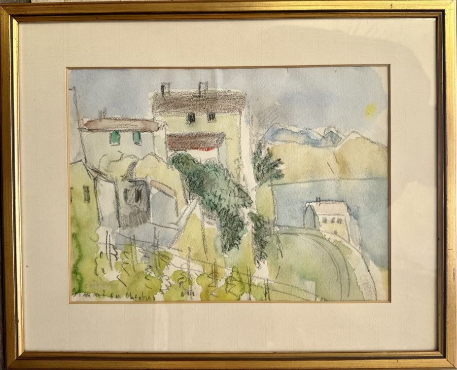 Wilhelm GIMMI (1886-1965) paysage Lavaux (D'occasion) à Genève pour CHF ...