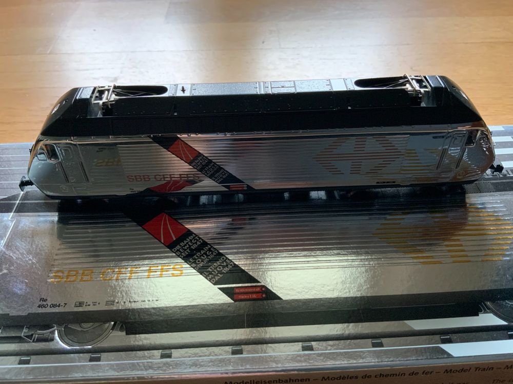 Hag 070 AC Re 460 Chrom SBB Jubi mit Märklin Decoder 6090 (Neu (gemäss ...