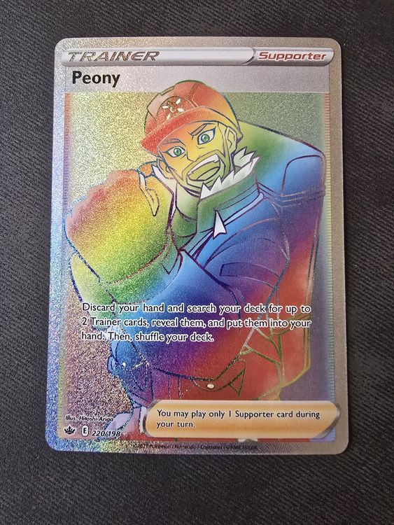 Carte Pokémon peony Rainbow Rare 220/198 (Neu (gemäss Beschreibung)) in ...