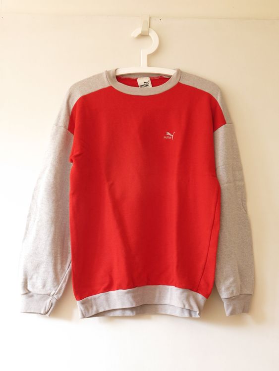 Pull Puma vintage rouge et gris, taille S (D'occasion) à Neuchâtel pour ...