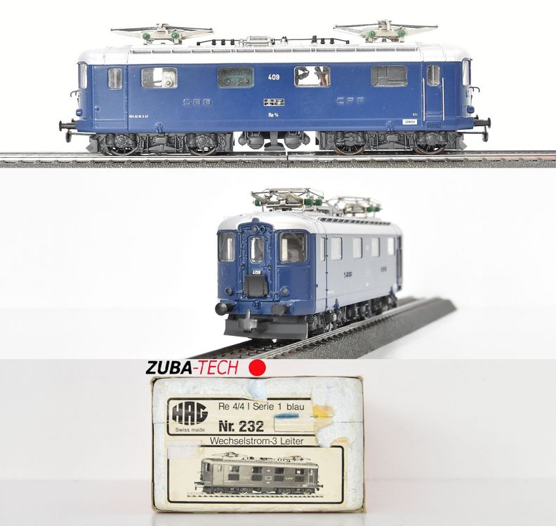 HAG 232 E-Lok Re 4/4 I SBB H0 WS Analog mit OVP (Gebraucht) in St. Gallen für CHF 179 – mit ...