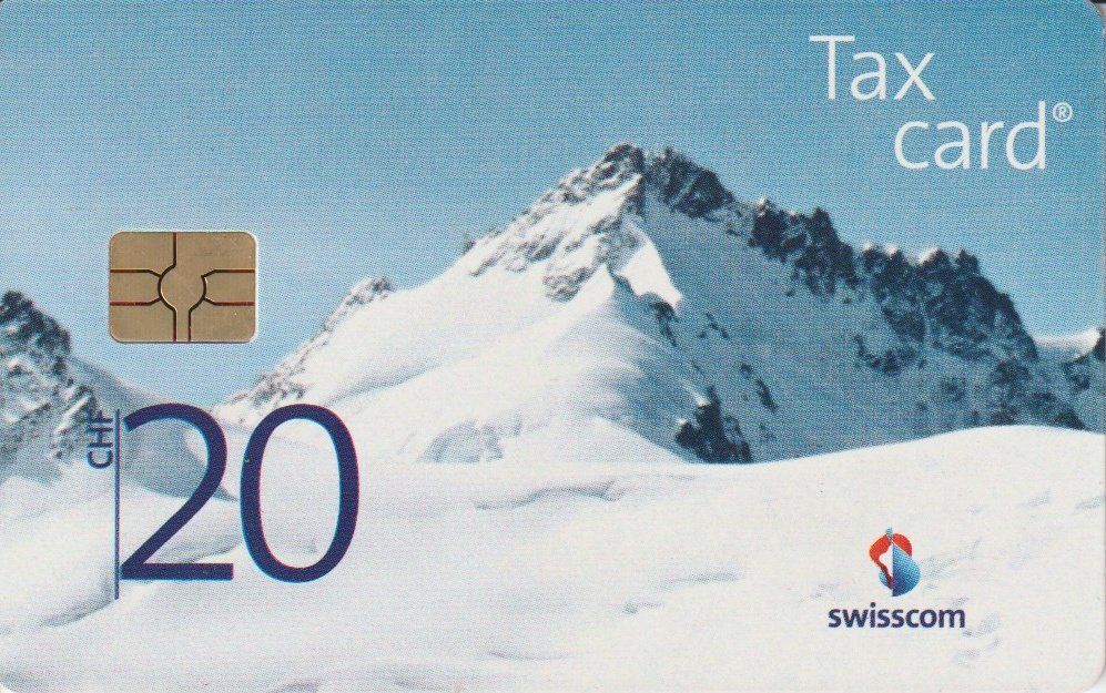 Carte Taxcard Swisscom 20 CHF Glacierhorn - Collector! (D'occasion) à ...