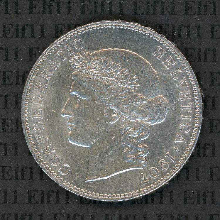 CHF___5.00 1907 -unz 5 Franken (Neu (gemäss Beschreibung)) in Widnau für CHF 680 – mit Lieferung ...