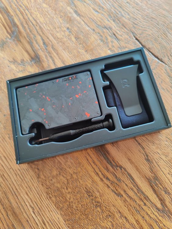 Ridge Wallet Forged Ember | Carbon + Coin Tray (original) (Neu (gemäss ...