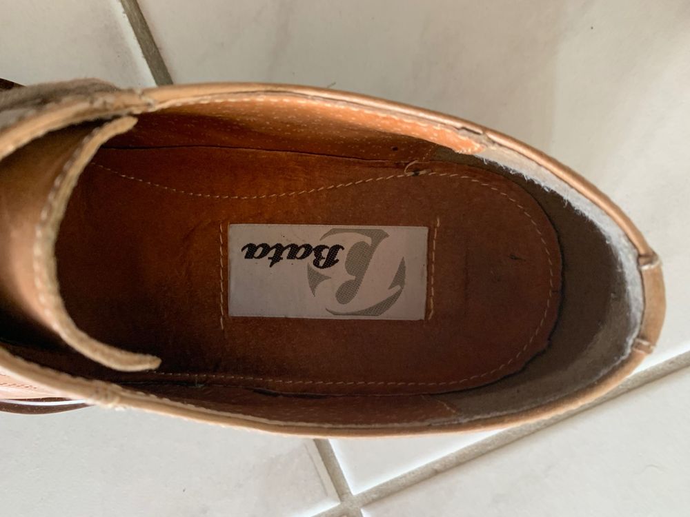 Bata Herrenschuh Lederschuh hellbraun Gr. 41 (Gebraucht) in Hünenberg ...