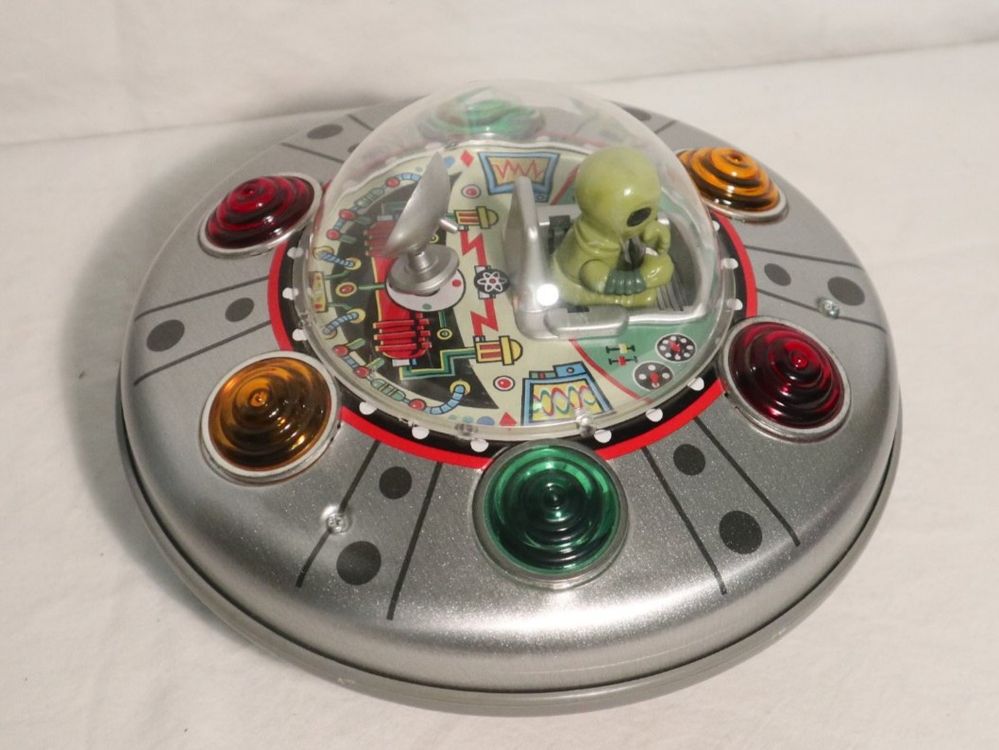 Alien UFO Mars-Explorer Go into Space Bump-N-Go made i Japan (Neu ...