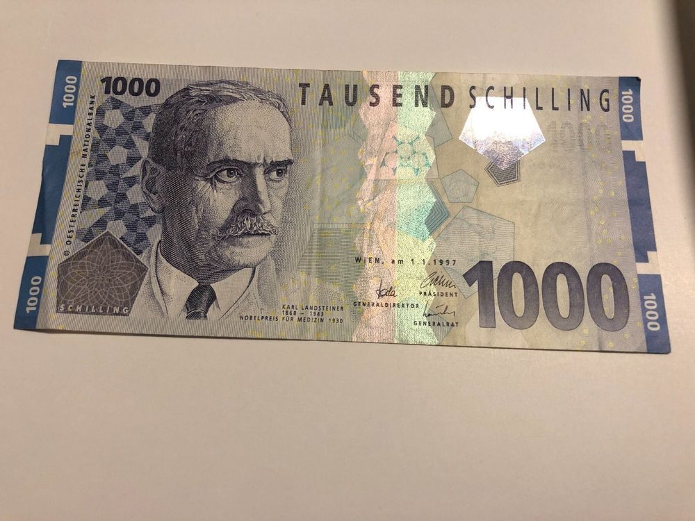 1000 Schilling Banknote | Kaufen auf Ricardo