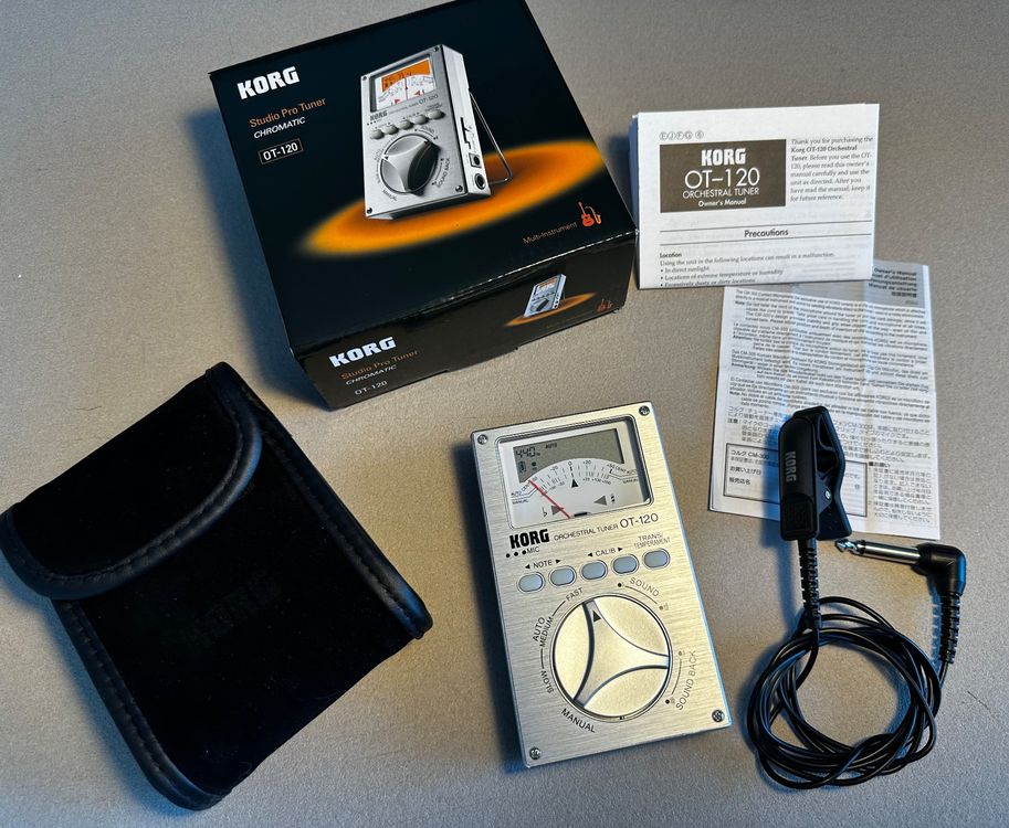 KORG Studio Pro Tuner Chromatic OT-120 mit Kontaktmikrofon (Neu und ...
