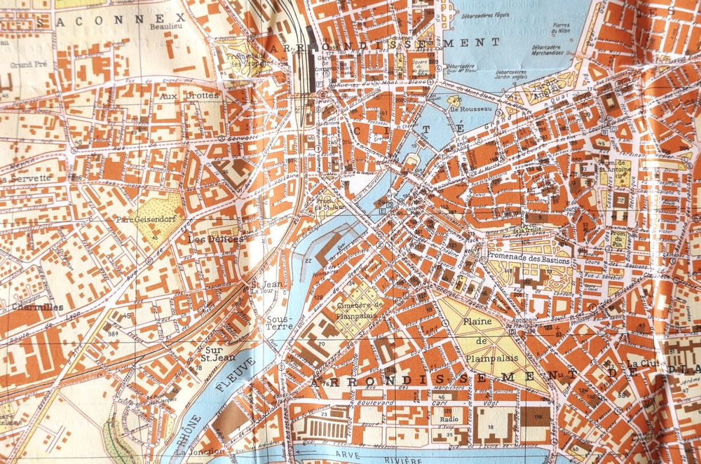 Plan de Genève, Stadtplan von Genf von 1939 | Kaufen auf Ricardo