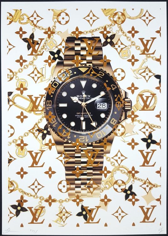 Death NYC Graffiti Pop Art Druck Vuitton Rolex GMT Master II | Kaufen ...