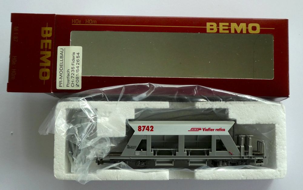 Bemo H0m; 2 rare Güterwagen Fad; Art.-No. 2287 131 / 142 (Neu und ...