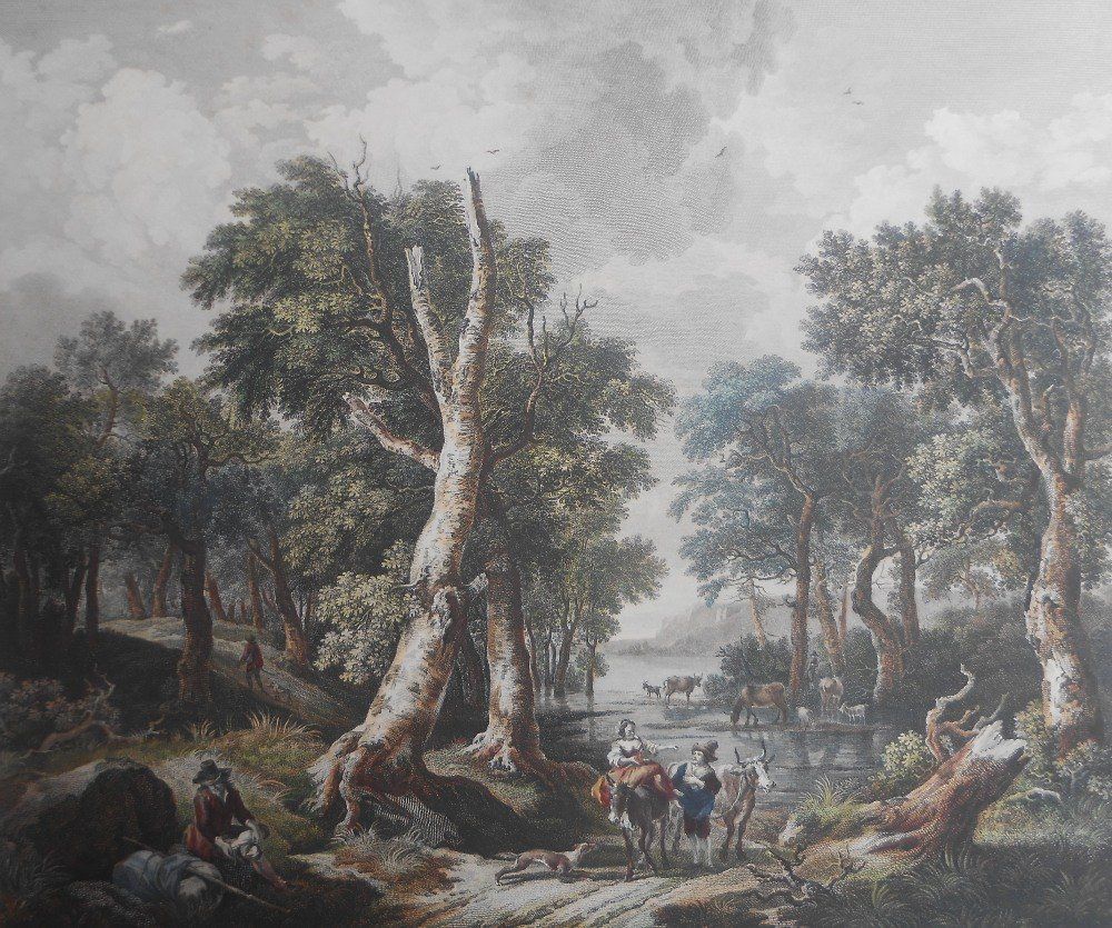 La Forêt. Radierung nach einem Gemälde von Ruysdal. 1814. (Gebraucht ...