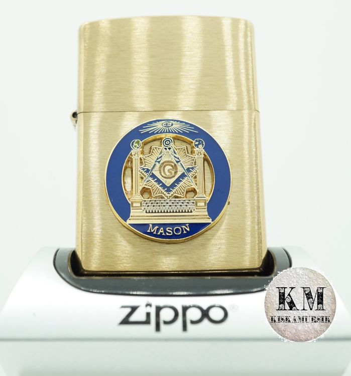 ZIPPO® FREIMAURER - EMBLEM - SOLID BRASS - 2023 - UNGEZÜNDET | Acheter sur Ricardo