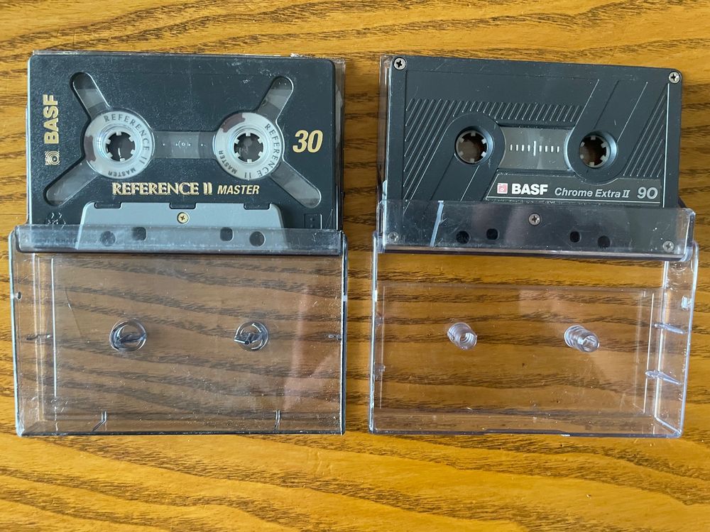 2x K7 MC TAPE |:| BASF REFERENCE II MASTER 30 |:| EXTRA 90 (Gebraucht ...