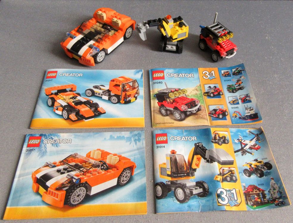 Lego Creator Set 31014 - 31017 und 31040 / je 3-in-1 (Gebraucht) in ...