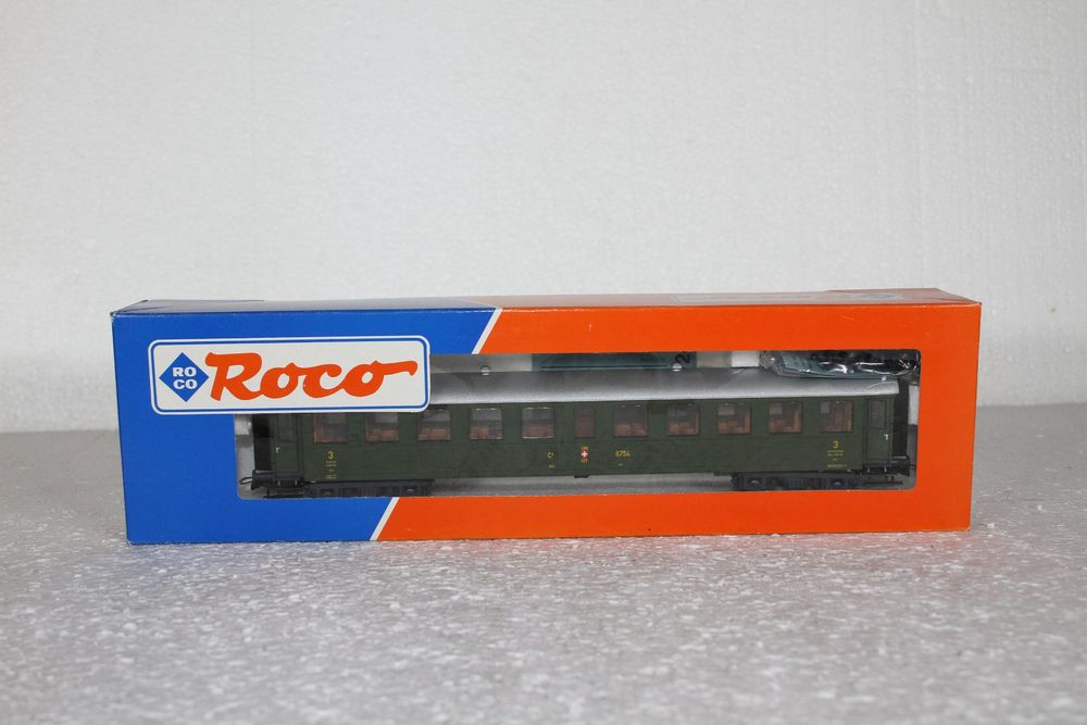 Roco 44466 SBB Historic Personenwagen C 4 , 8809 AC Achsen (Gebraucht ...