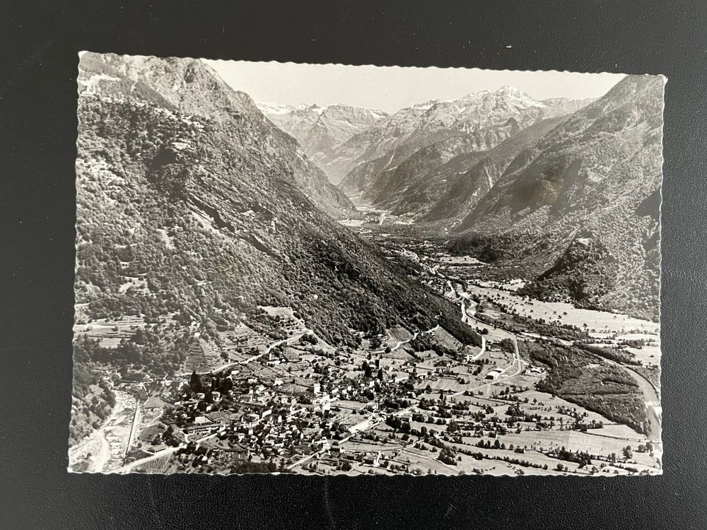 AK TI Veduta aerea di Grono (Flugaufnahme) (Gebraucht) in Thal für CHF 9 – mit Lieferung auf ...