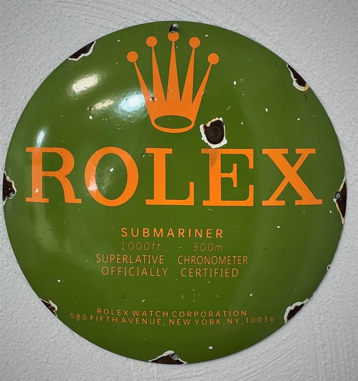 REKLAME EMAILSCHILD WERBUNG ROLEX SUBMARINER | Kaufen auf Ricardo