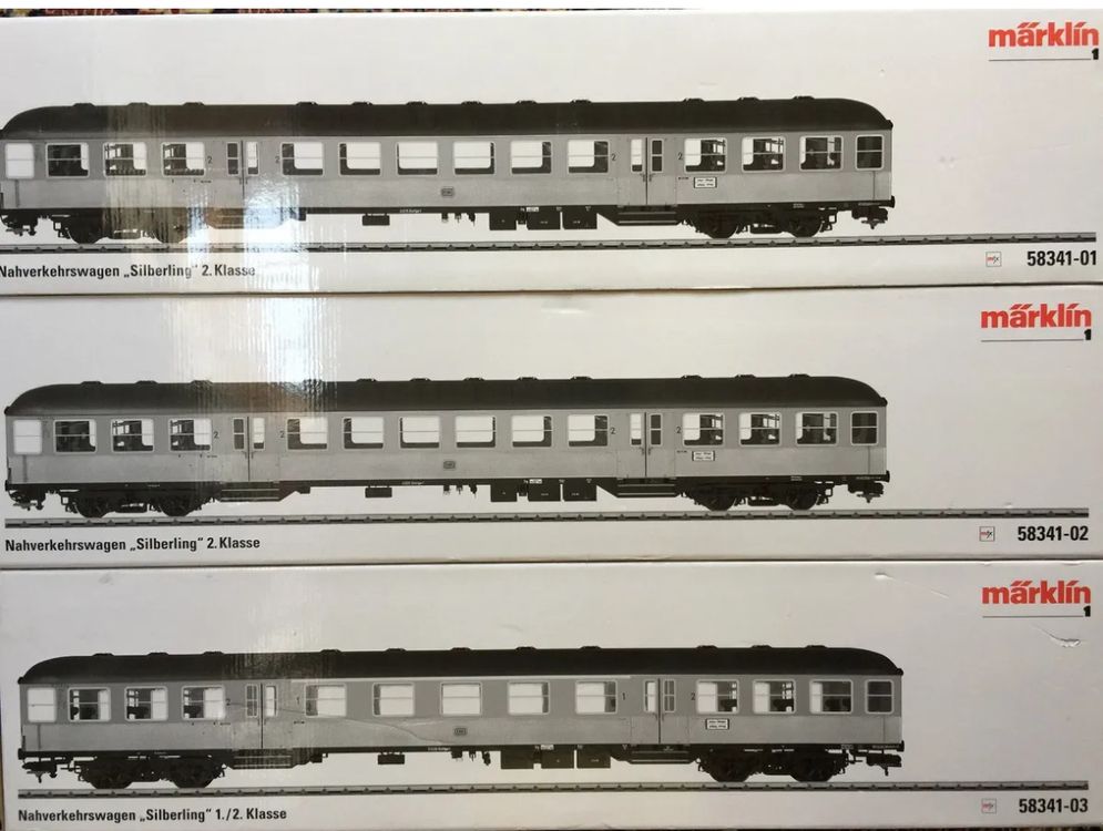 MÄRKLIN 58341 SPUR 1 Nahverkehrswagen-Set "Silberlinge" | Kaufen auf ...