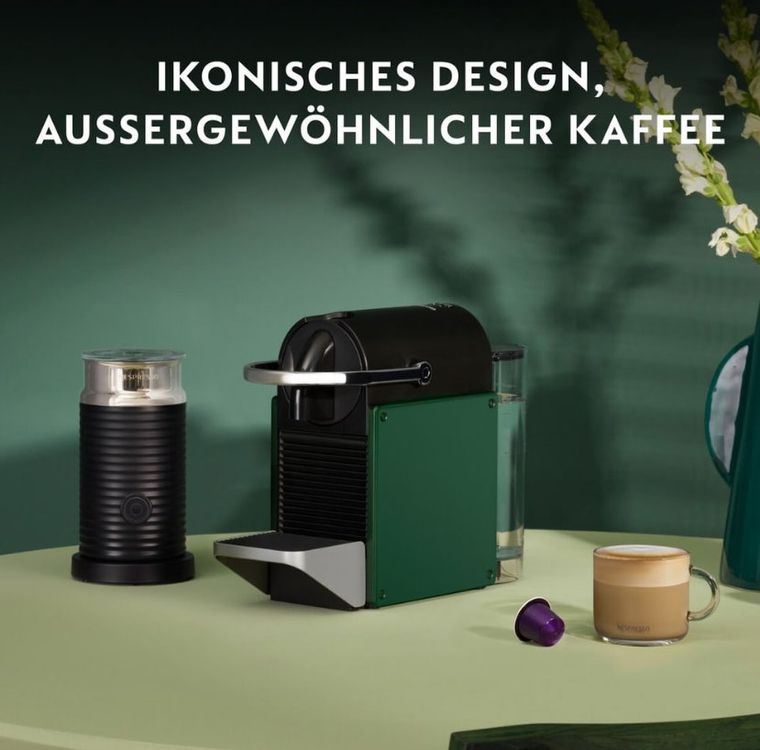 NESPRESSO: KRUPS PIXIE Redesign in DARK GREEN ... (Neu und ...