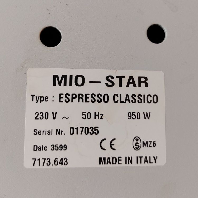 Mio Star-Classico Kaffeemaschine (Gebraucht) in Rickenbach ZH für CHF ...