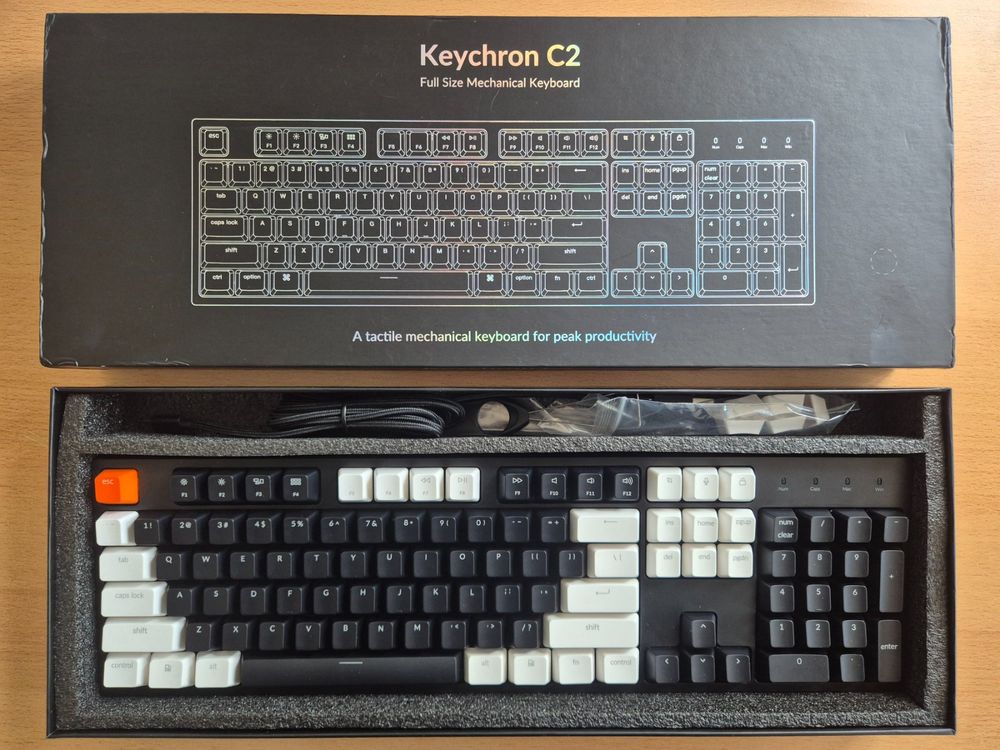 Keychron C2 Mechanische Tastatur C2 Brown Switches (Neu (gemäss ...