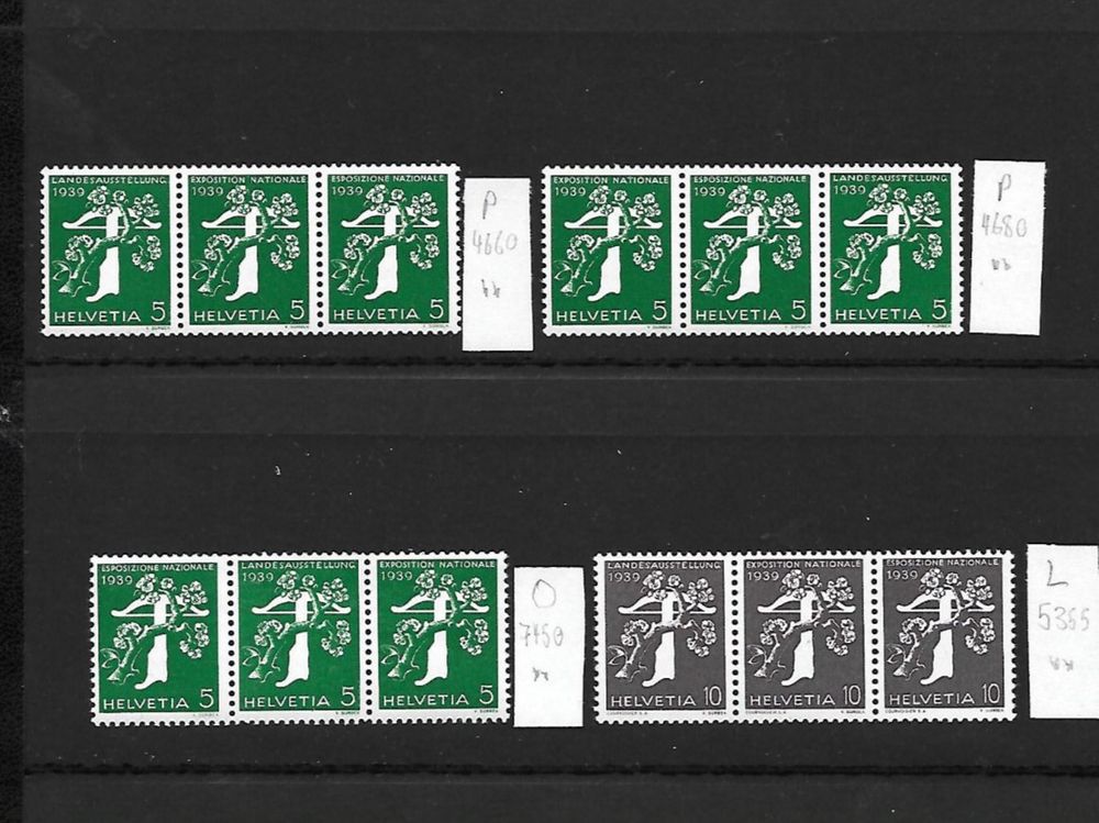 Landi ** 1939 Restlot Z mit No. Kat: CHF 92.- | Kaufen auf Ricardo