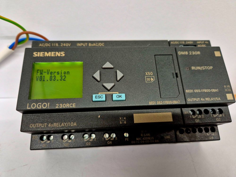 Siemens LOGO! 230RCE (ETHERNET) + DM8 230R Erweiterungsmodul | Kaufen ...