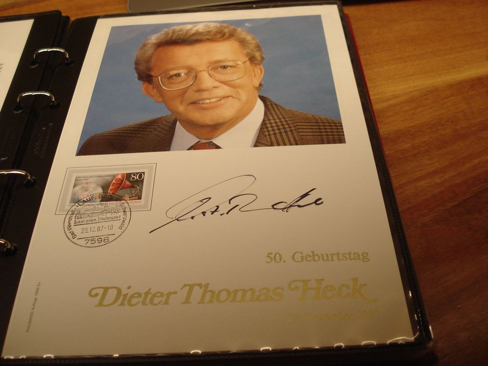 Beleg Autogramm Dieter Thomas Heck, 1987 Fernsehmoderator | Kaufen auf ...