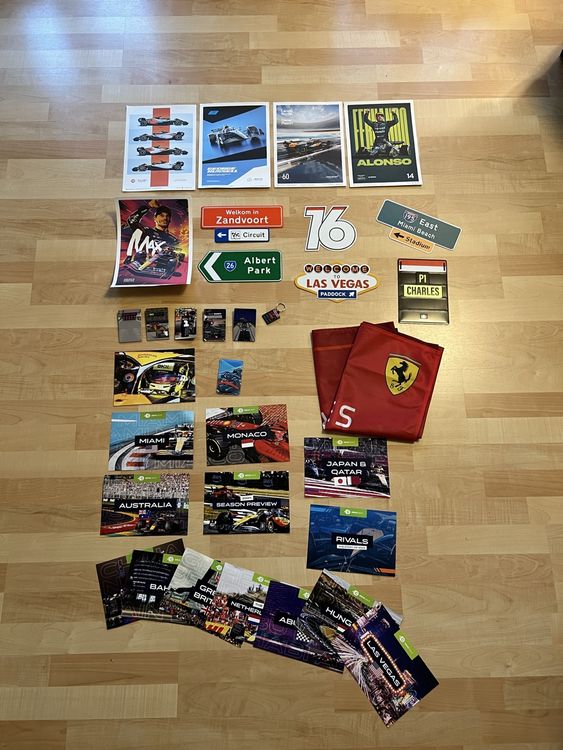 Formula 1 Fan Bundle – Poster, Flaggen, Signs & Collectibles (Gebraucht ...