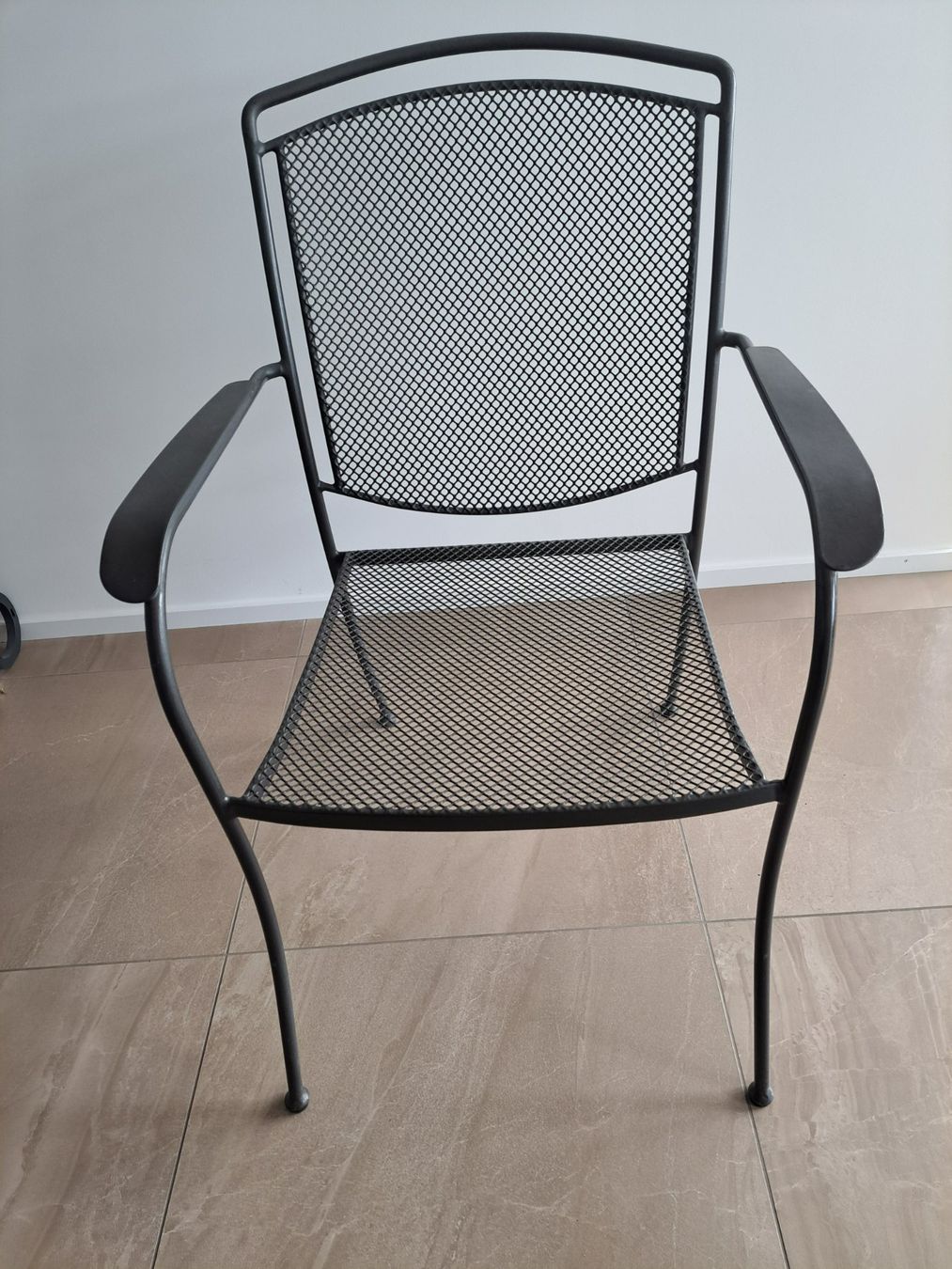 Gartensessel Schwarz Metall