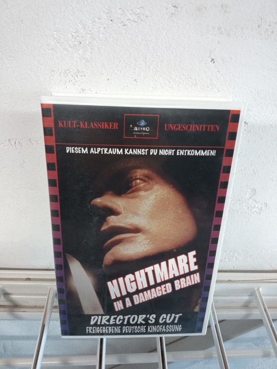 VHS NIGHTMARE IN A DAMAGED BRAIN ASTRO VIDEO KULT SPLATTER (Gebraucht ...