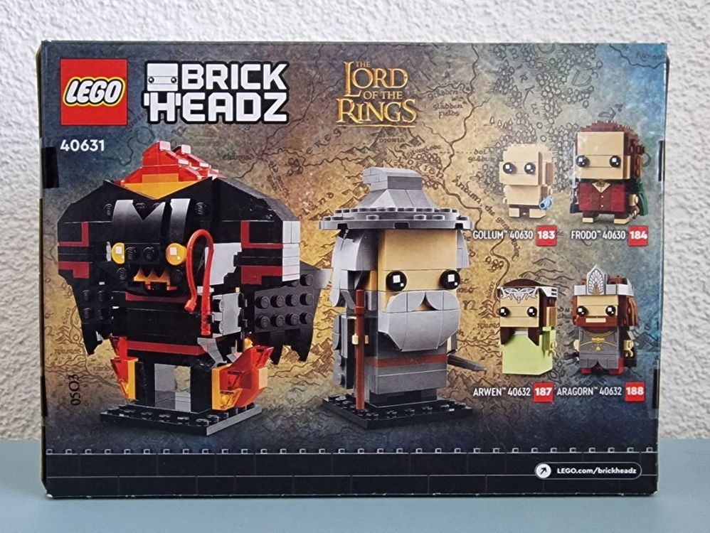 Lego Brickheadz Lord Rings 40631 Gandalf the Gray Balrog | Kaufen auf ...