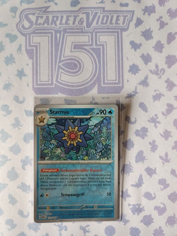 Pokémon (MEW 151): Starmie 121/165 (DE) - Reverse Holo | Kaufen auf Ricardo