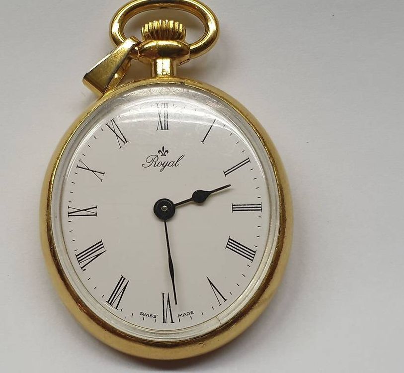 Royal Taschenuhr vergoldet mit Handaufzug (Gebraucht) in Geroldswil für CHF 10 – nur Abholung ...