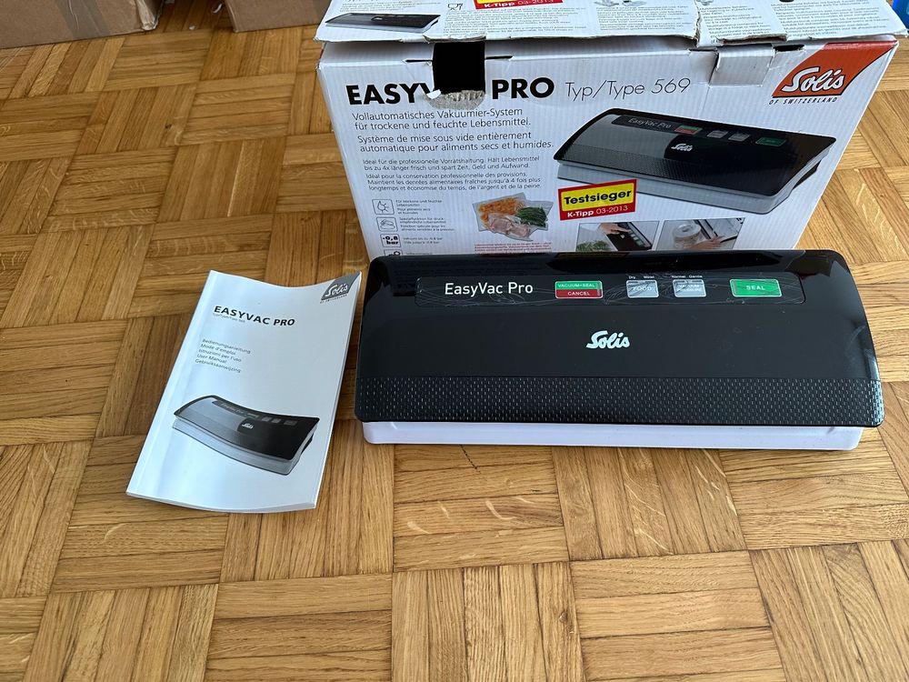 Vakuumierer Solis EasyVac Pro 569, schwarz (Gebraucht) in Lausanne für CHF 44 – mit Lieferung ...