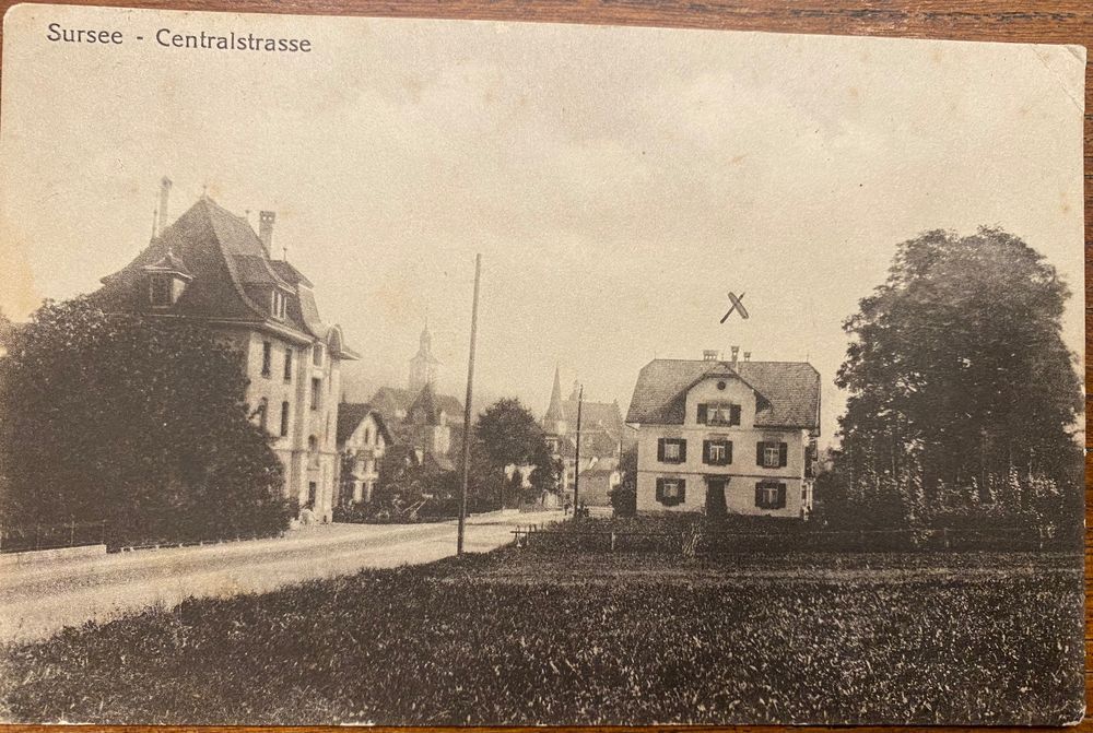 Sursee Centralstrasse Postkarte 1930 | Kaufen auf Ricardo