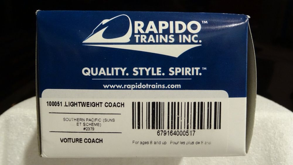 Rapido Trains 100051, Lightweight Coach, Southern Pacific (Neu (gemäss ...
