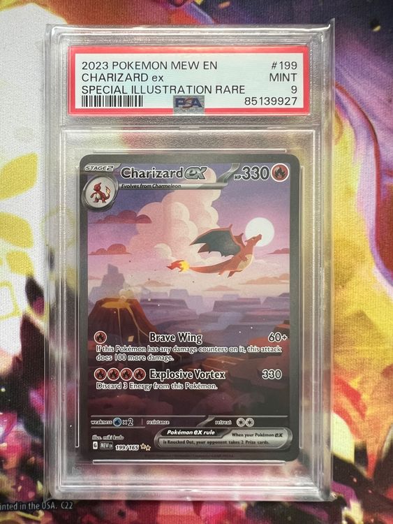 Pokemon 151 Mew ex Charizard ex PSA9 EN (Gebraucht) in Siebnen für CHF ...