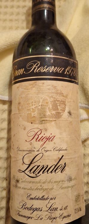 Seltene Rioja Gran Reserva 1978 Lander – Sammlerstück! (Neu und ...