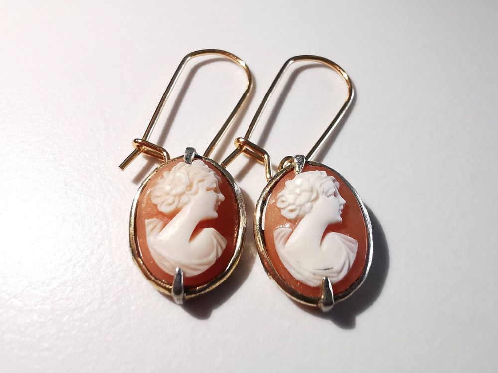 Wunderschöne Vintage Kamee Ohrringe | Kaufen auf Ricardo
