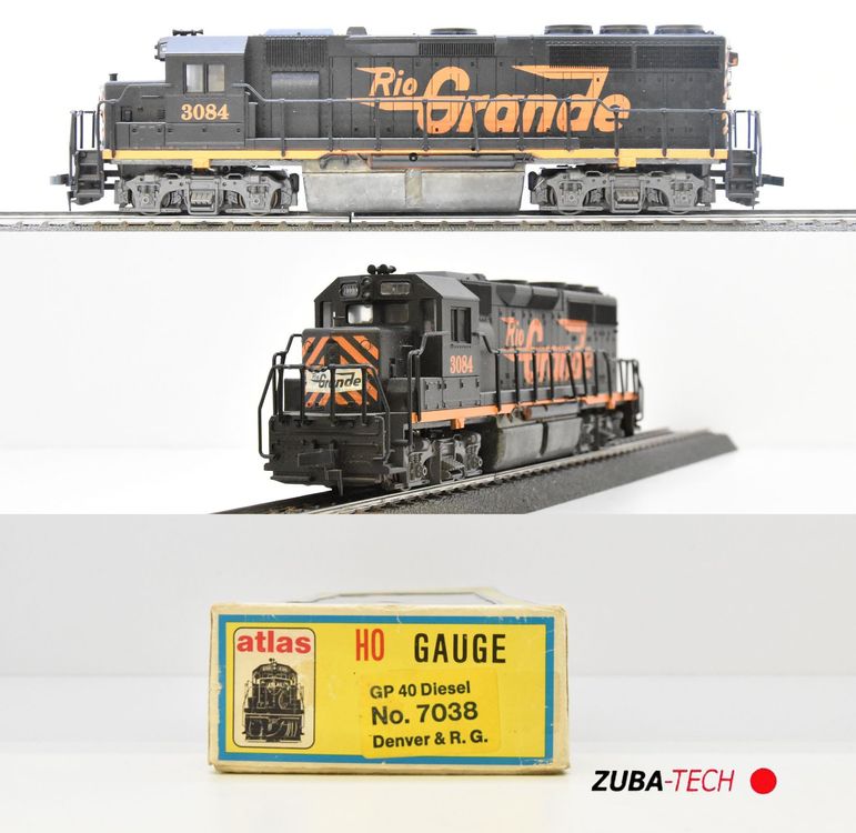 Atlas 7038 Diesellok GP 40 Rio Grande H0 GS Analog mit OVP | Kaufen auf Ricardo