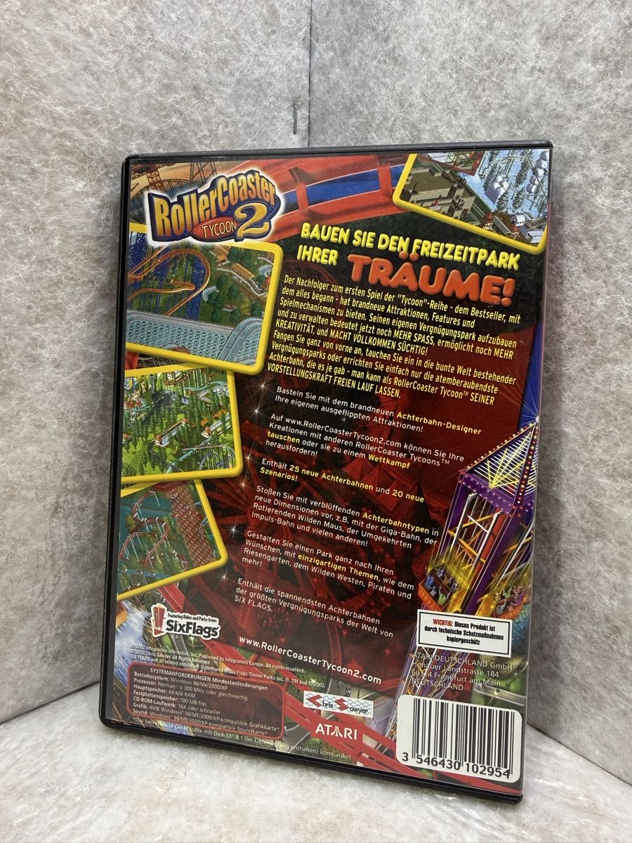 Rollercoaster Tycoon 2 PC - CD ROM - Top Zustand! Selten! (Gebraucht ...