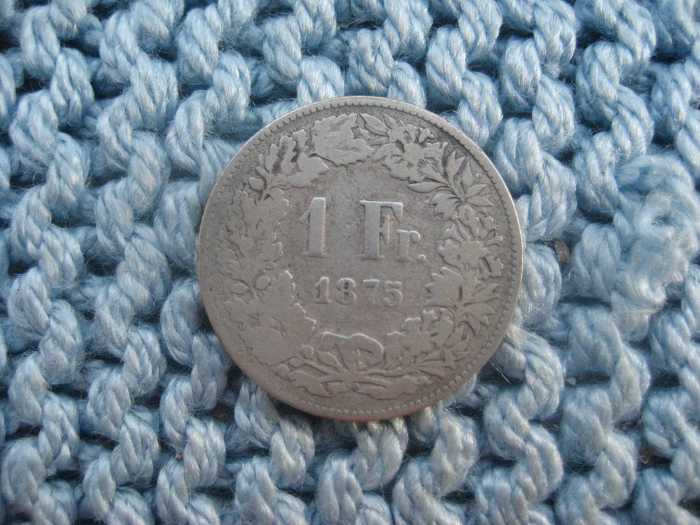 1875 Münze Silber 1.- | Kaufen auf Ricardo