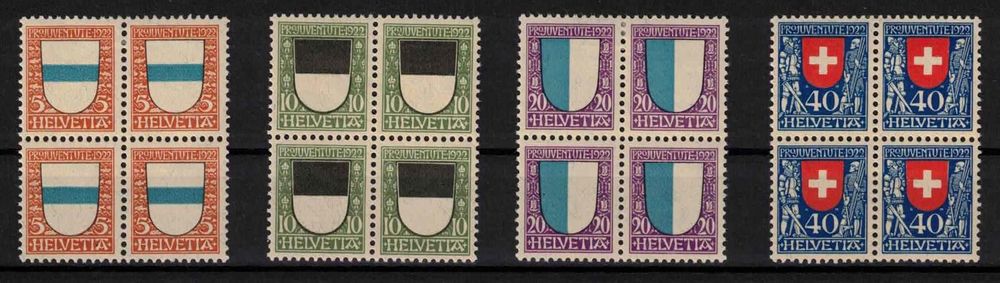 Pro Juventute 1923 Serie im 4er-Block * | Kaufen auf Ricardo