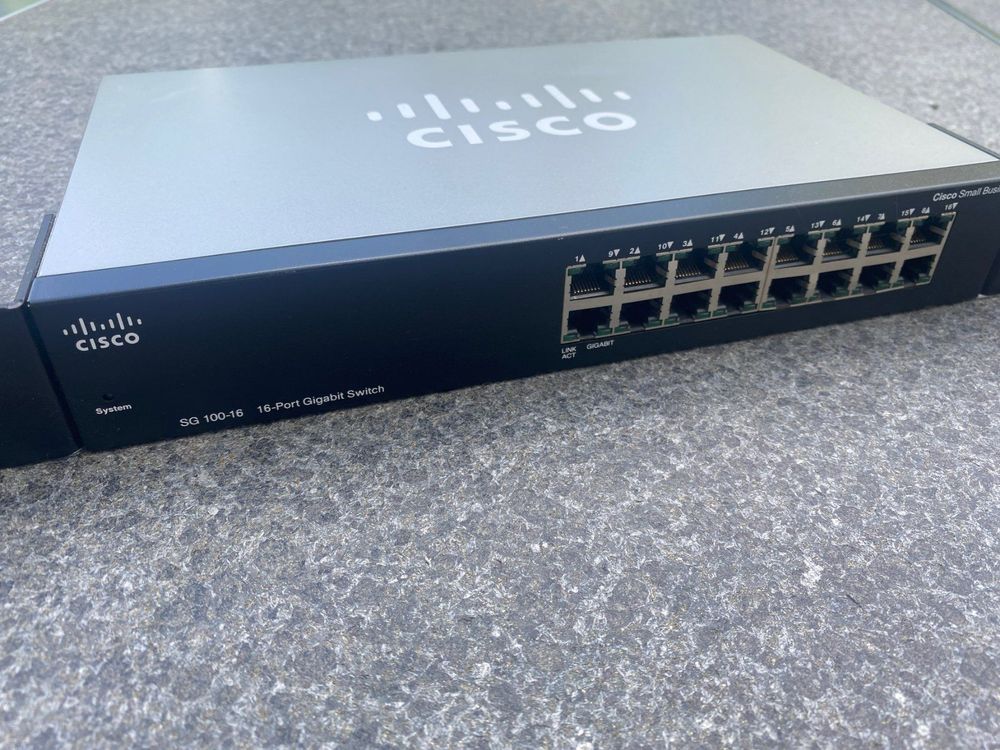 Cisco Switch 16 Port SG 100-16 Rackmount (Gebraucht) in Möriken AG für ...