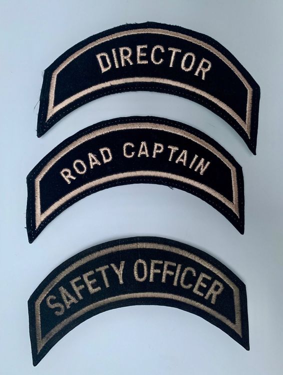 HARLEY DAVIDSON 3 X HOG Patchs - Director, Road Captain usw (Neu ...