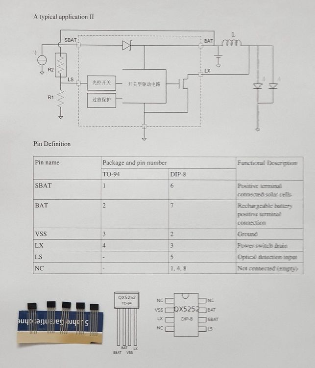 IC 5252 4-Pol LED Driver IC Chip Solar (Neu und originalverpackt) in ...